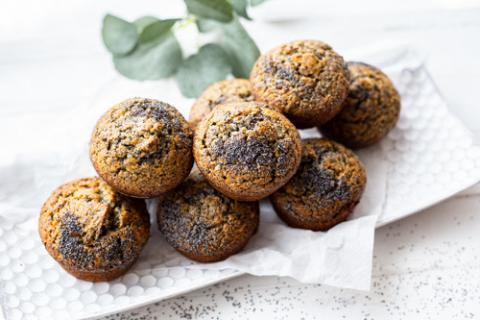 Saftig-knusprige Mohn-Mufins mit Thermomix und Muffinform Deluxe