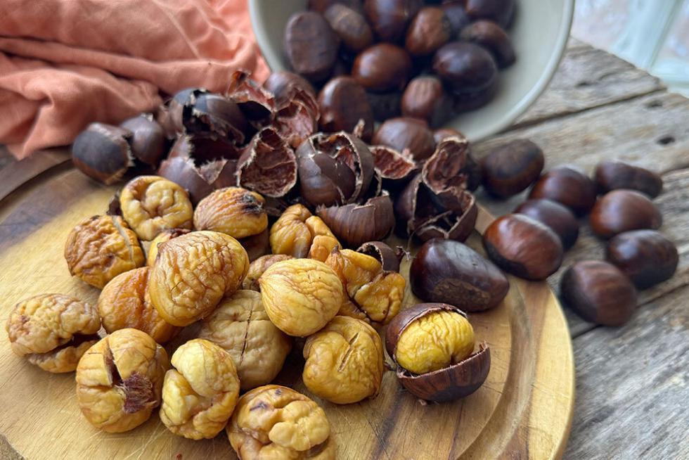 Maronen im Airfryer simpel und schnell fertig